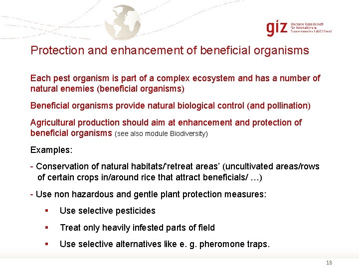 Modules on Sustainable Agriculture 10 MOSA Sustainable Plant