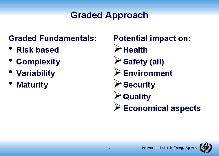 International Atomic Energy Agency Leadership and Management for