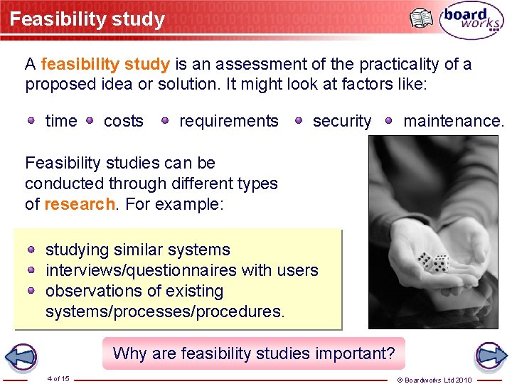 The Systems Life Cycle 1 of 15 Boardworks