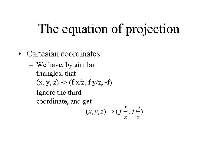 Cameras lenses and sensors Reading Chapter 1 Forsyth