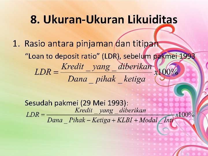 Pertemuan 5 MANAJEMEN LIKUIDITAS Likuidasi bank BLBI EMAN