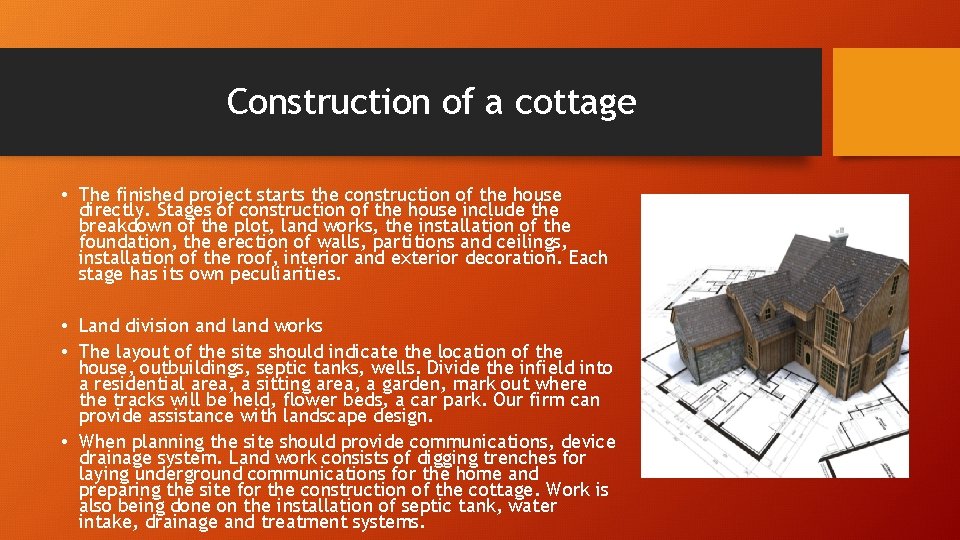 Stages of home construction Create by Momotyuk D