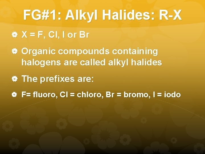 Functional Groups Alkyl Halides Alcohols Isomers Draw the