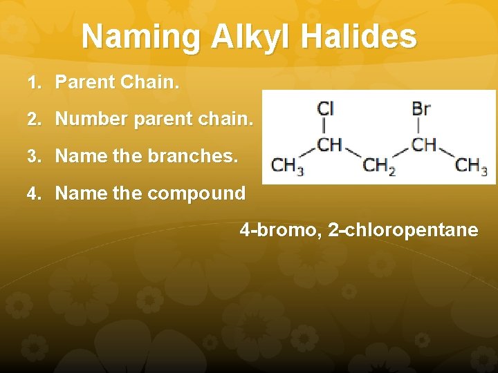 Functional Groups Alkyl Halides Alcohols Isomers Draw the