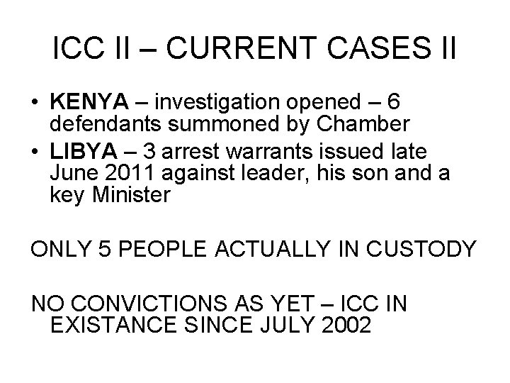 THE ROLE OF VICTIMS IN THE ICC Professor