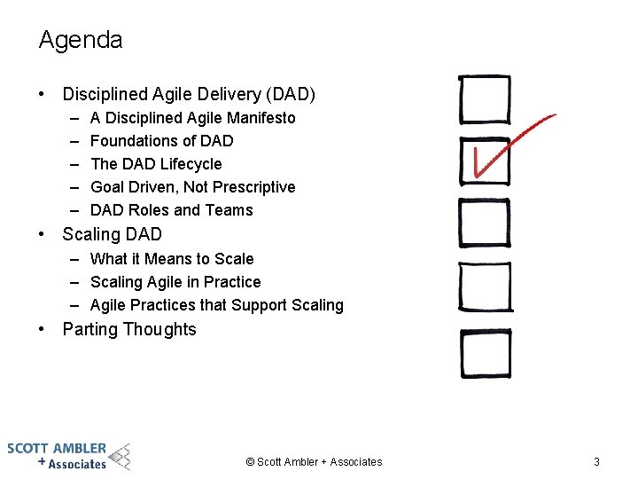 Disciplined Agile Delivery The Foundation for Scaling AgileScrum