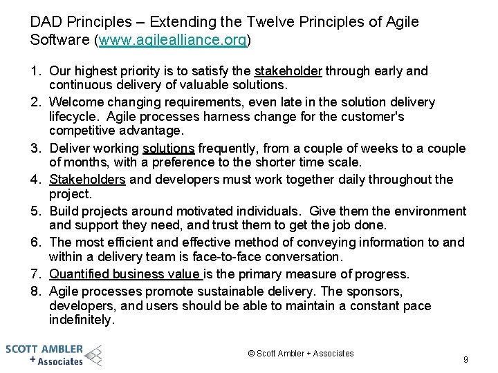 Disciplined Agile Delivery The Foundation for Scaling AgileScrum
