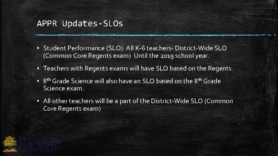 APPR the 12 Indicators of the NYSUT Rubric