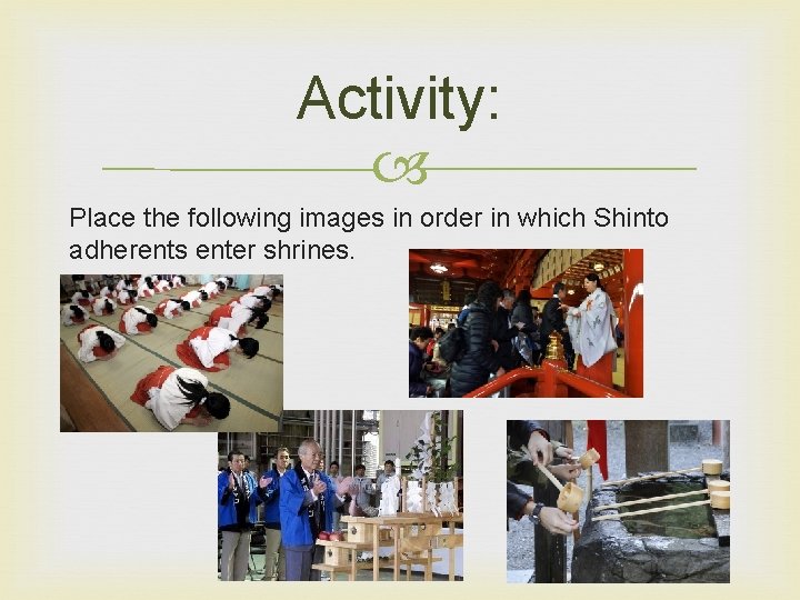 Shinto Traditions Practices Ceremonies Rituals and Festivals PRACTICES