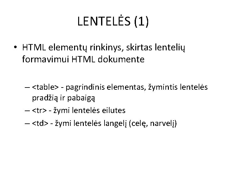 Programavimas 1 2 paskaita Planas Block ir inline