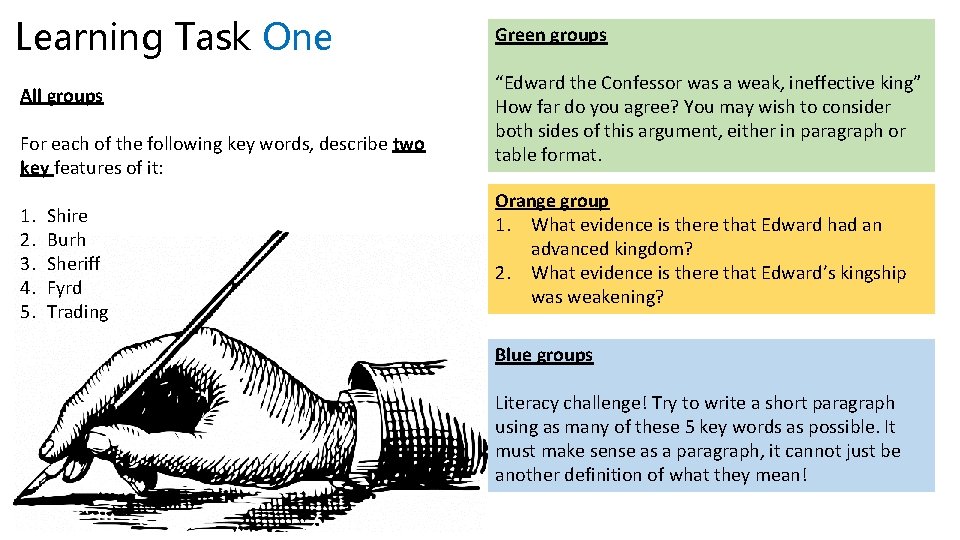 Earls Starter Describe two key features of the