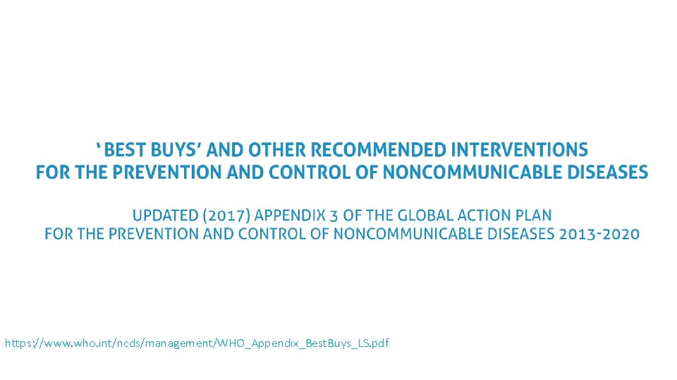 Introduction to Noncommunicable Disease NCDs Prevention and Control