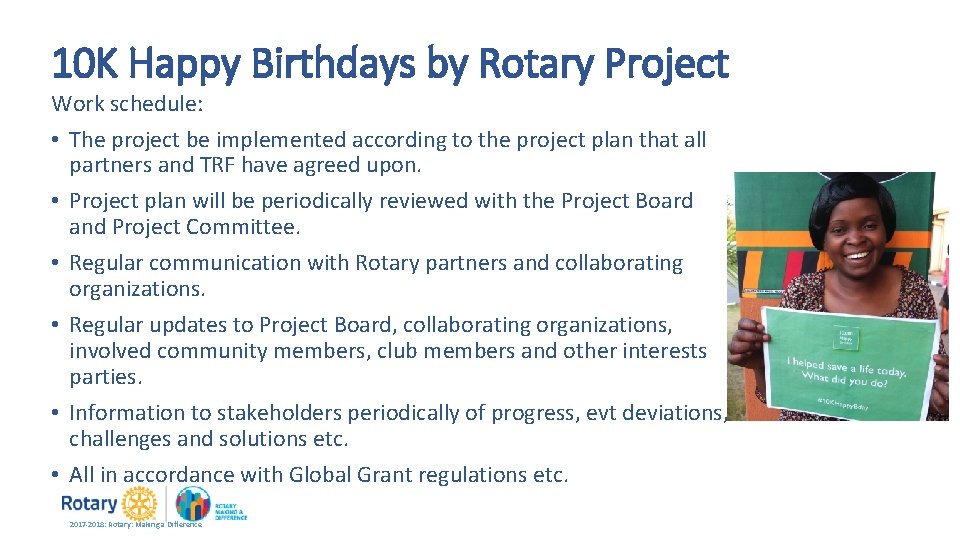 10 K Happy Birthdays by Rotary Project Led