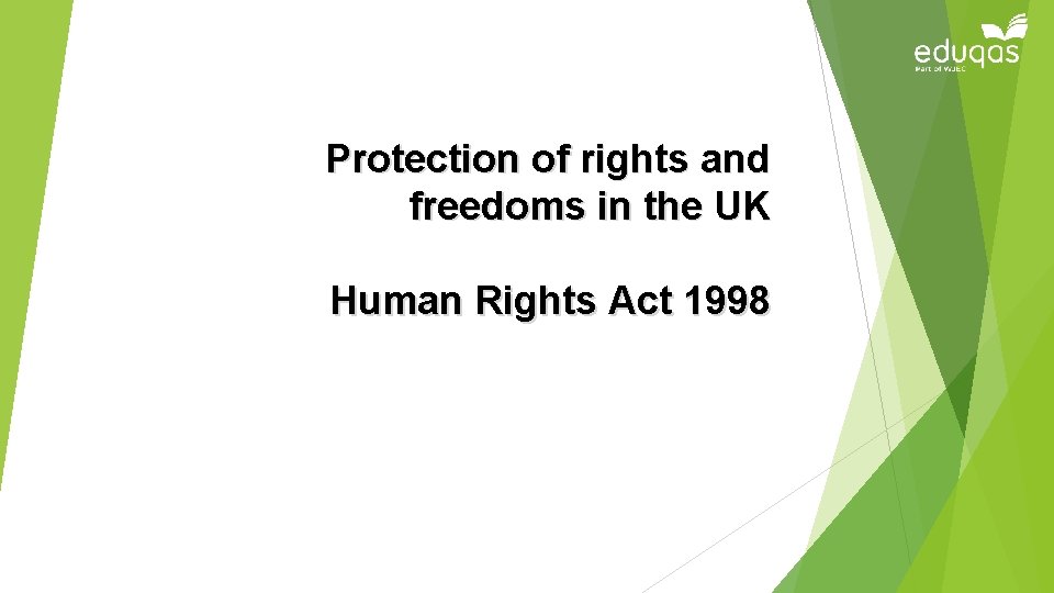 Protection of rights and freedoms in the UK
