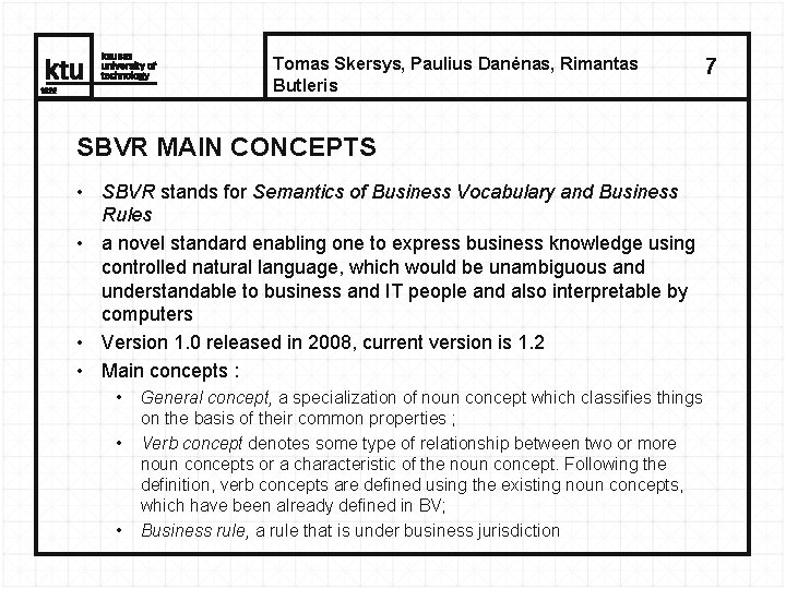 APPROACH FOR SEMIAUTOMATIC EXTRACTION OF BUSINESS VOCABULARIES AND