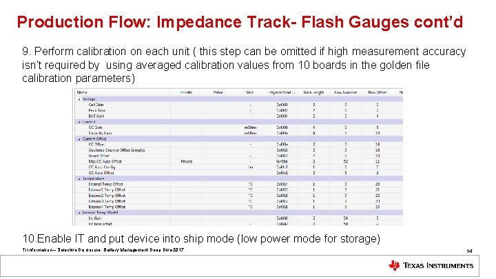 Battery gauge system design overviewprocess flow tools and