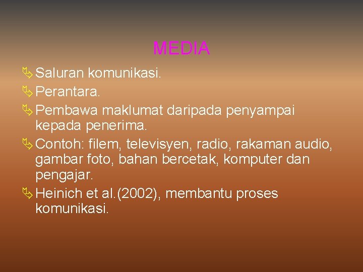 BAB 3 MEDIA PENGAJARAN Pensyarah Pn Idawati Che