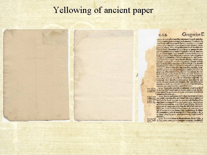 Optical properties of ancient paper are governed by