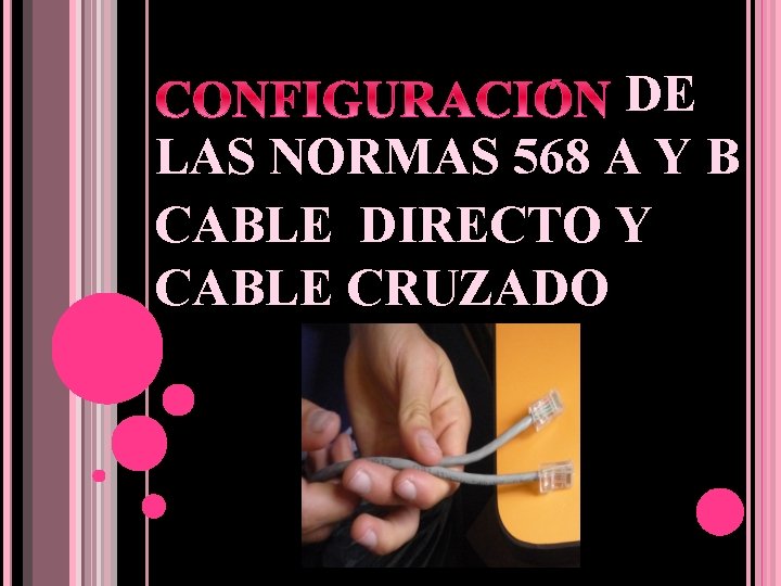 DE LAS NORMAS 568 A Y B CABLE
