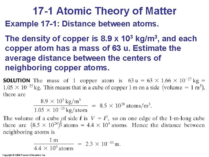 17 1 Atomic Theory of Matter Atomic and