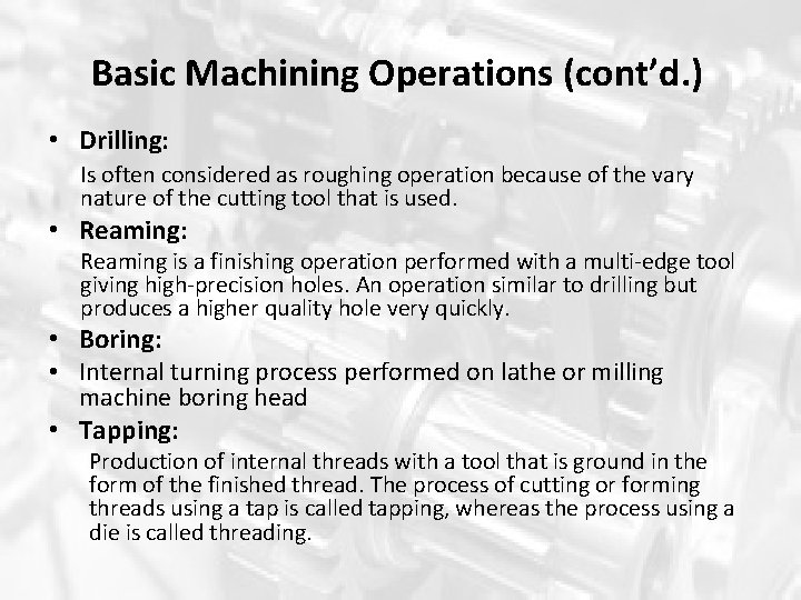 CHAPTER 3 NC Tooling and Machining Processes Prepared