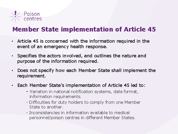 Complying with Annex VIII submission of harmonised information