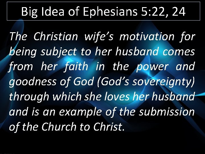 Ephesians 5 22 24 22 Wives be subject