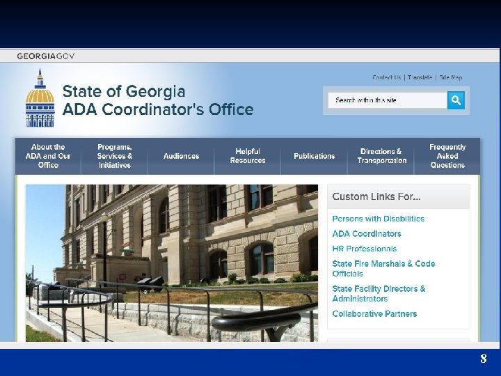 Course Description The adoption of the Georgia Accessibility