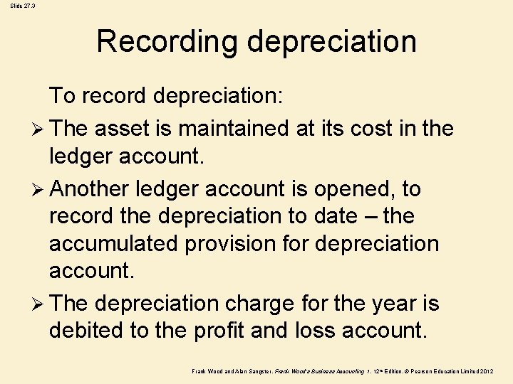 Slide 27 1 Chapter 27 Double entry records