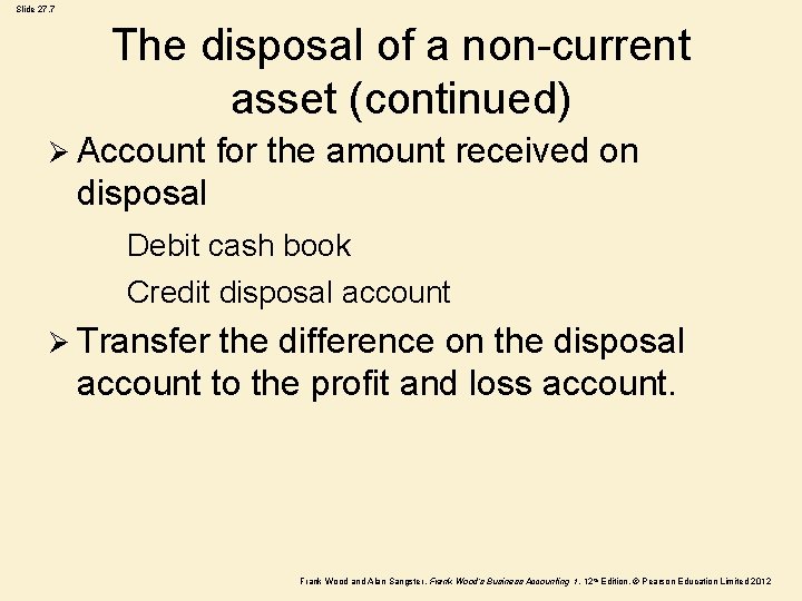 Slide 27 1 Chapter 27 Double entry records
