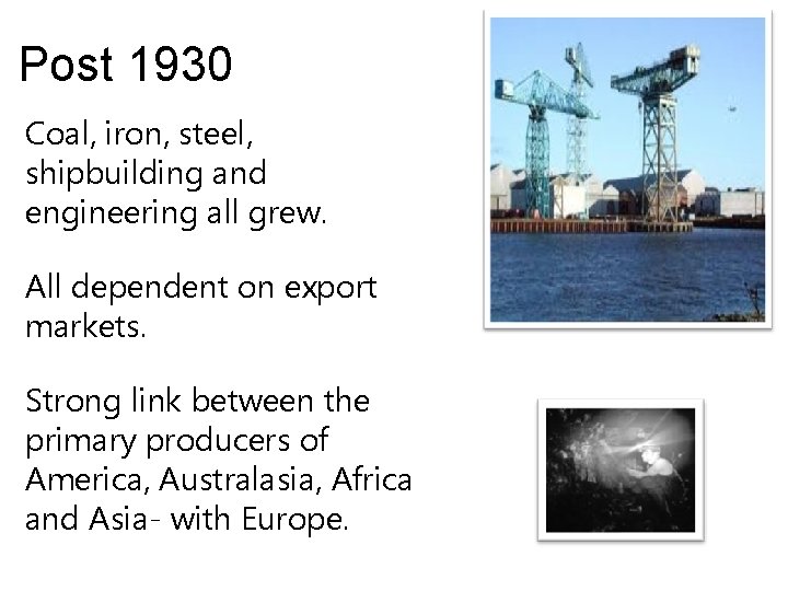 The Economy of Scotland 1830 1939 Background Information
