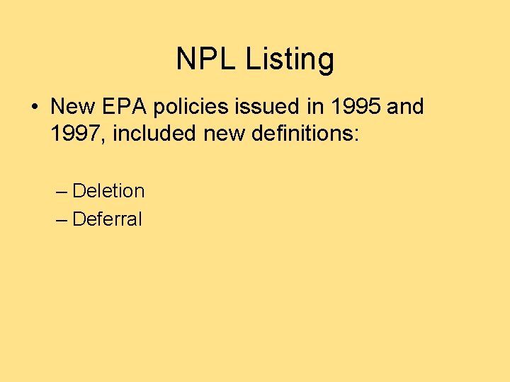 The Comprehensive Environmental Response Compensation and Liability Act