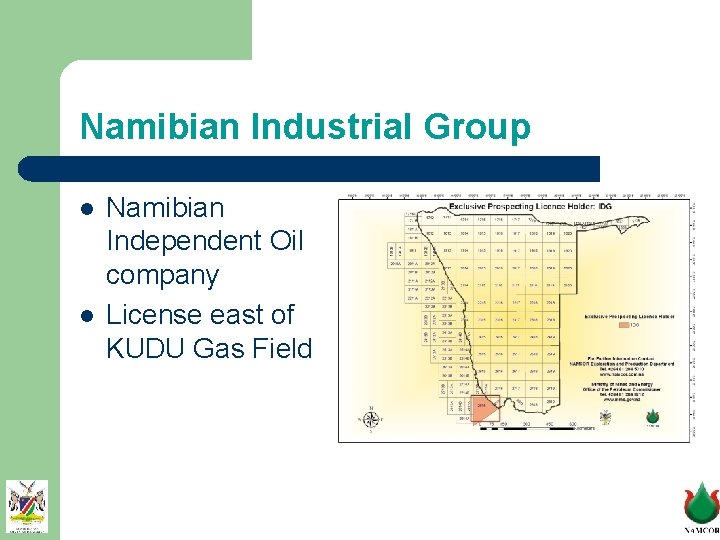 Namibia A summary of current exploration activities National