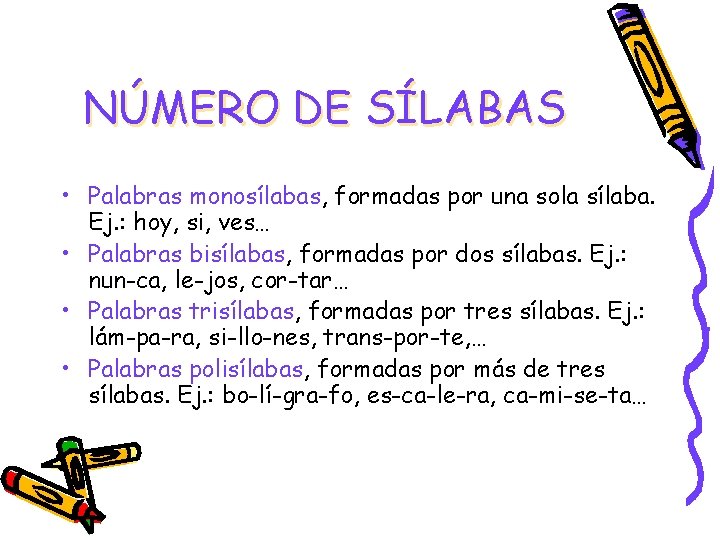 ACENTUACIN LA SLABA Una slaba est formada por