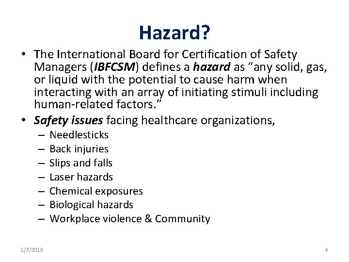 OMD 552 Hospital Waste Management UNITI HEALTHCARE HAZARD