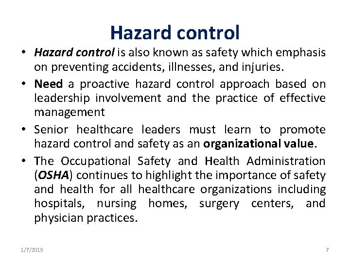 OMD 552 Hospital Waste Management UNITI HEALTHCARE HAZARD