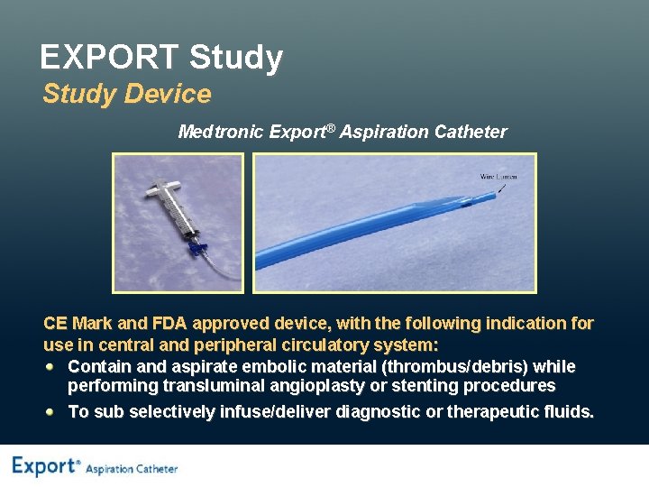 EXPORT STUDY First Report TCT 2007 Bernard Chevalier
