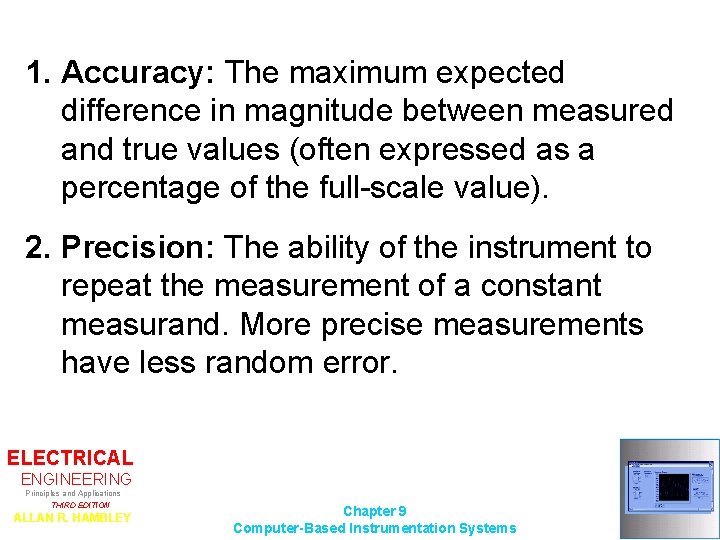 Chapter 9 ComputerBased Instrumentation Systems 1 Describe the