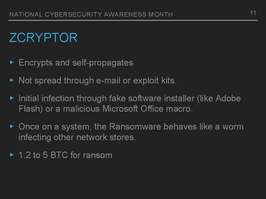 NATIONAL CYBERSECURITY AWARENESS MONTH RANSOMWARE WHAT IS IT