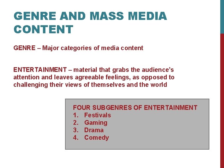 The Business of Media Chapter Two IDENTIFYING AN