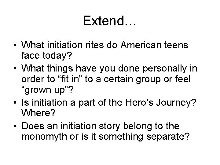 The Obstacles of the Heros Journey Do all