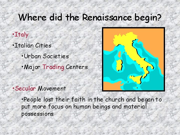 The Renaissance Factors that Contributed to the Beginning