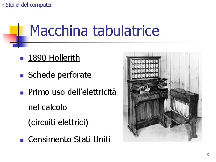 Storia del computer 1 Storia del computer Tavole