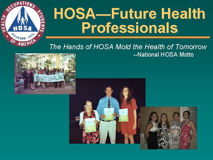 HOSAFuture Health Professionals The Hands of HOSA Mold