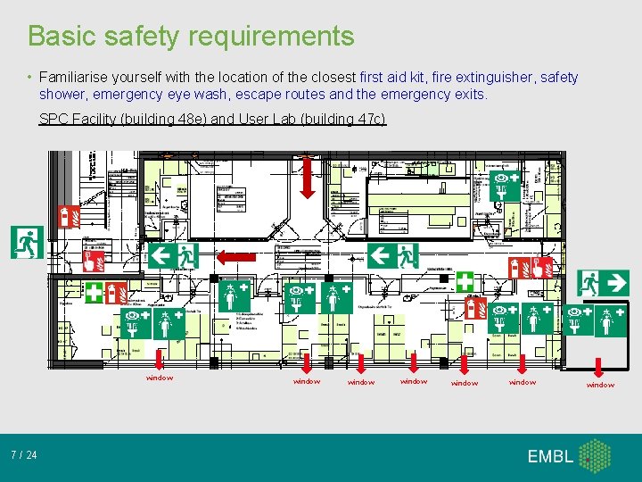 Biological and chemical safety briefing for users at
