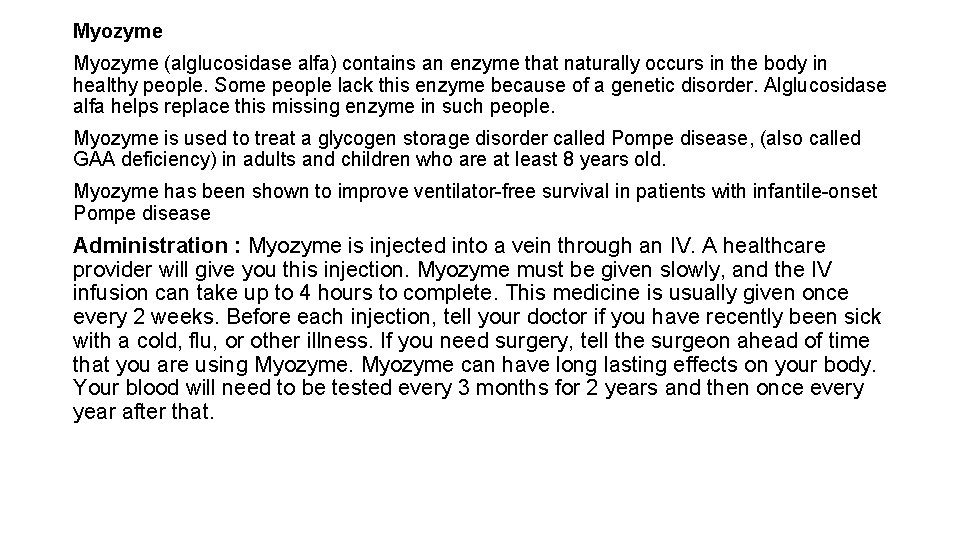 Alglucosidase alfa Approved drug DB 01272 Chemical Formula