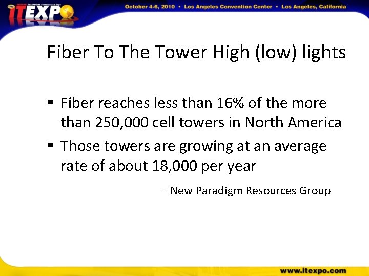 Dark Fiber Wireless Backhaul Update Hunter Newby CEO