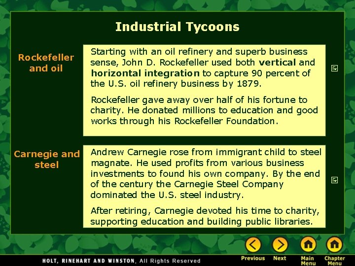 Chapter 14 The Second Industrial Revolution Section Notes