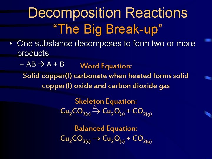 10 2 Classifying Chemical Reactions Synthesis Combustion Decomposition
