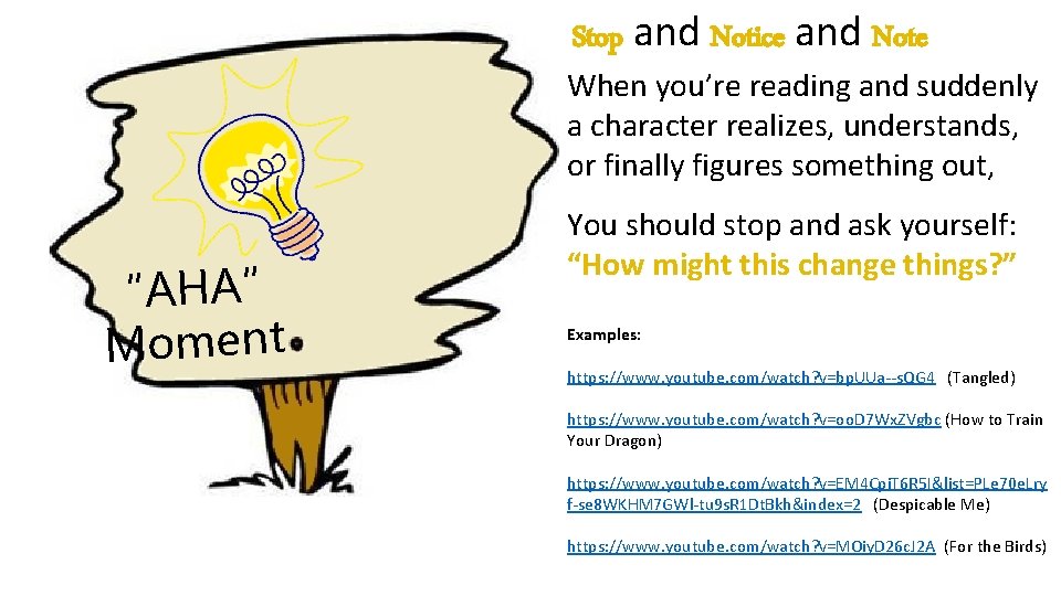 Notice and Note Resource Anchor Charts Handouts Color